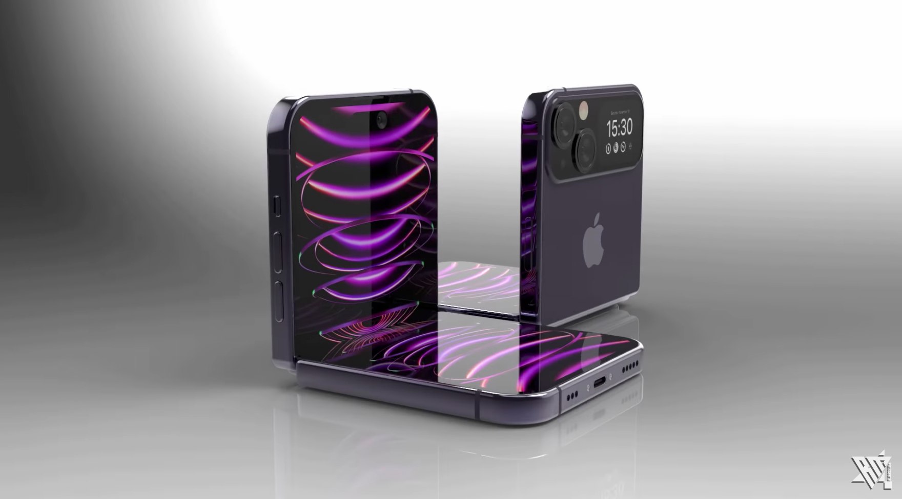 「iPhone 15 Flip」摺疊機釋出最新渲染圖！ 「無瀏海」5種配色太夢幻 | boMb01